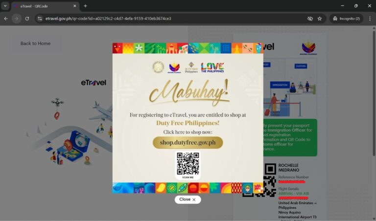 eTravel Guide for OFWS & Foreigners Traveling to Philippines